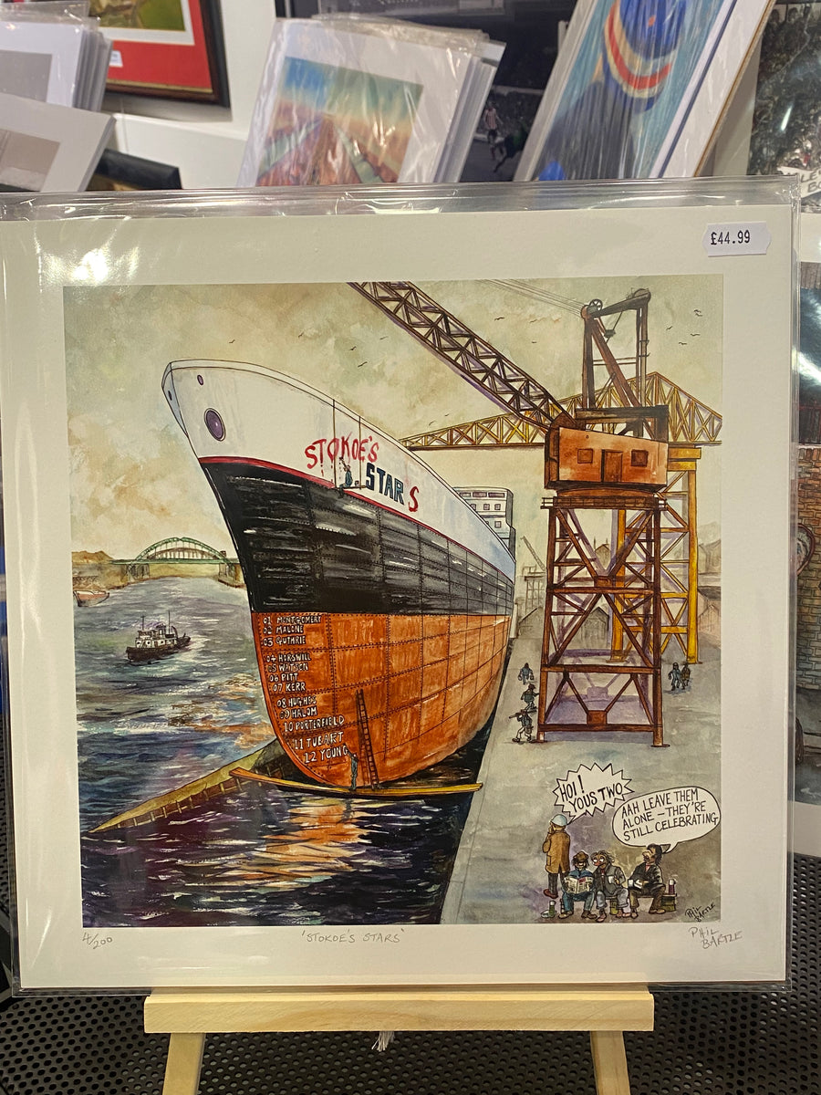 Stokoe’s Stars Remembering roker limited edition prints by Phil bartle ...