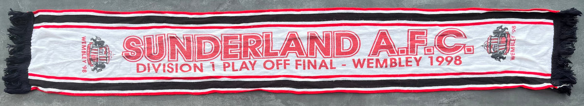 Sunderland 1998 Division One Play off Final Scarf – Fans Museum Shop