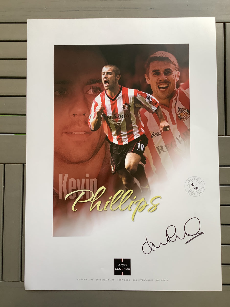 Kevin Phillips Sunderland Moments Signed A3 Print – Fans Museum Shop
