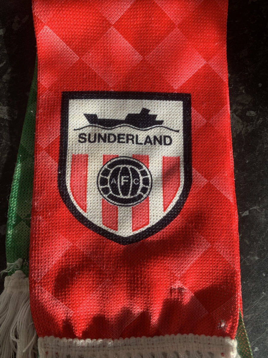 Vintage Sunderland AFC Green and Red Scarf – Fans Museum Shop