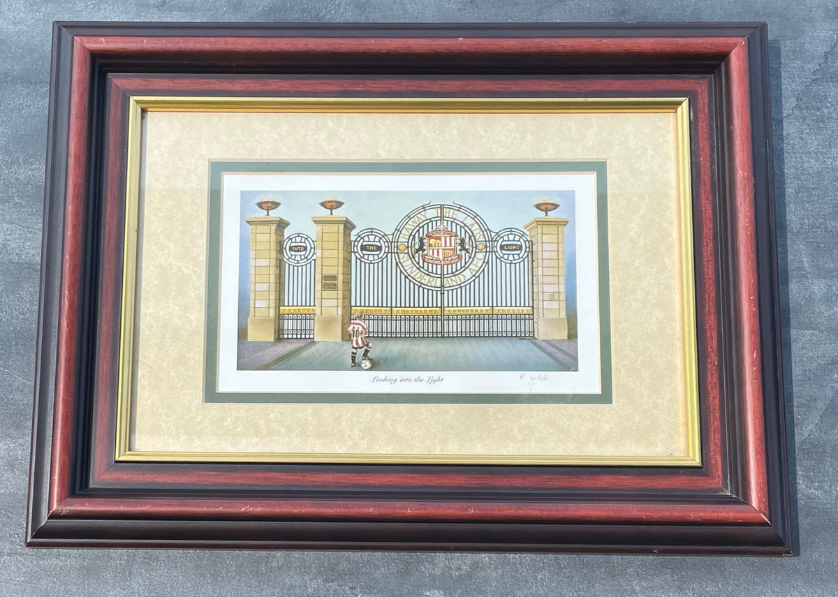 Sunderland into the light framed – Fans Museum Shop