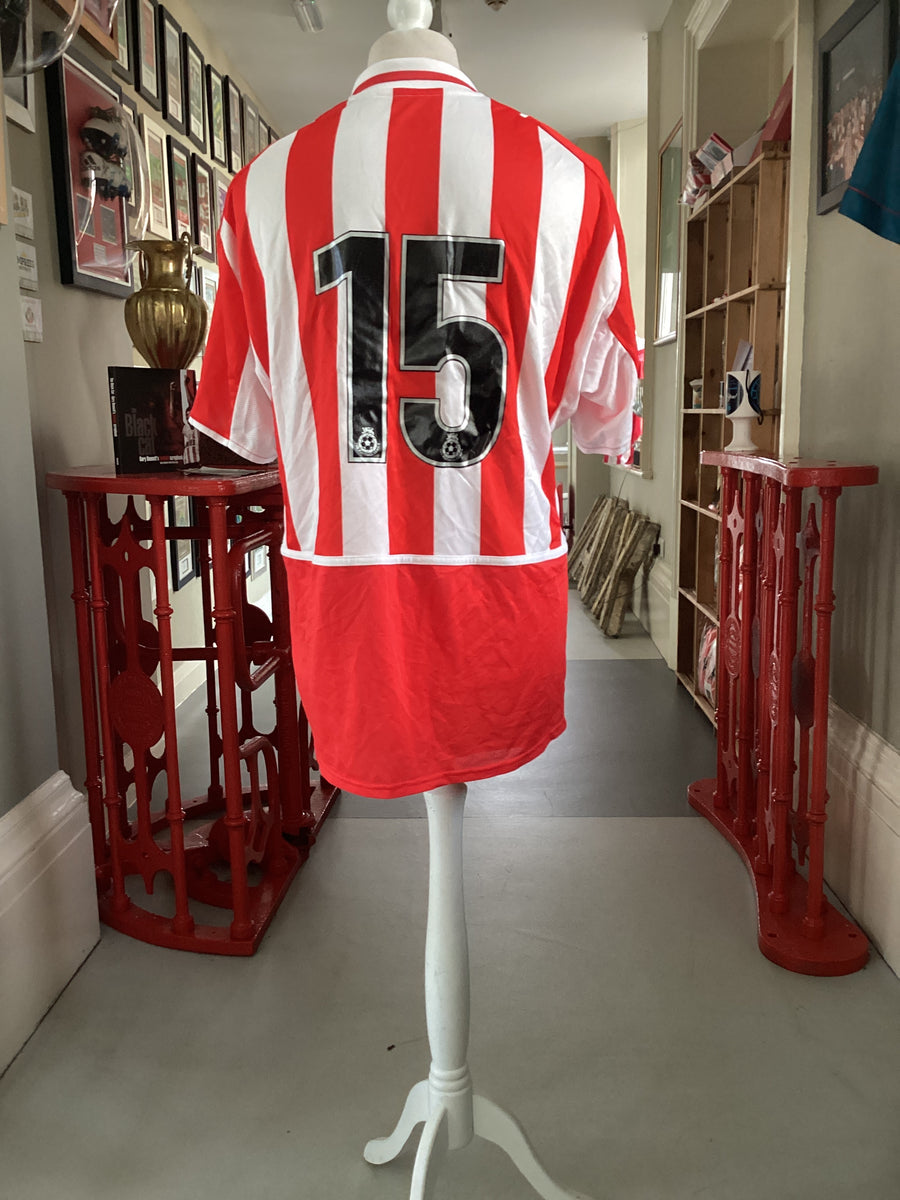 Match Worn Nike Reg Vardy Sunderland AFC Home Shirt Short Sleeve XL 20 ...