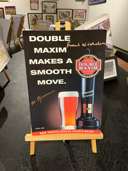 Signed VAUX Double Maxim A4 Marketing Display Board – Fans Museum Shop