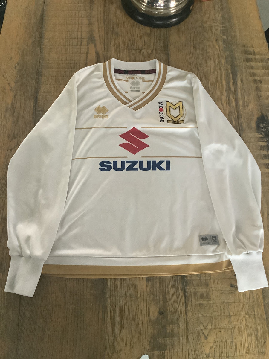 Mk Dons Home Shirt Long Sleeve Youth XS 2019/20 – Fans Museum Shop