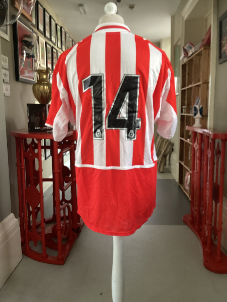 Match Worn Nike Reg Vardy Sunderland AFC Home Shirt Short Sleeve XL 20 ...